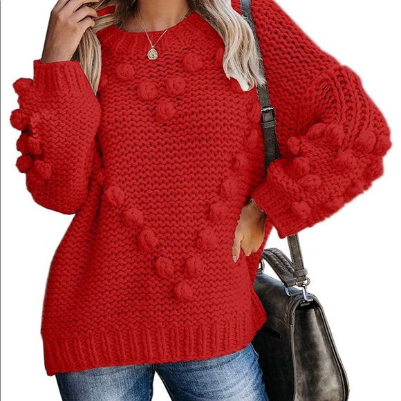 Sweaters | Nwt Chunky Red Sweater | Poshmark